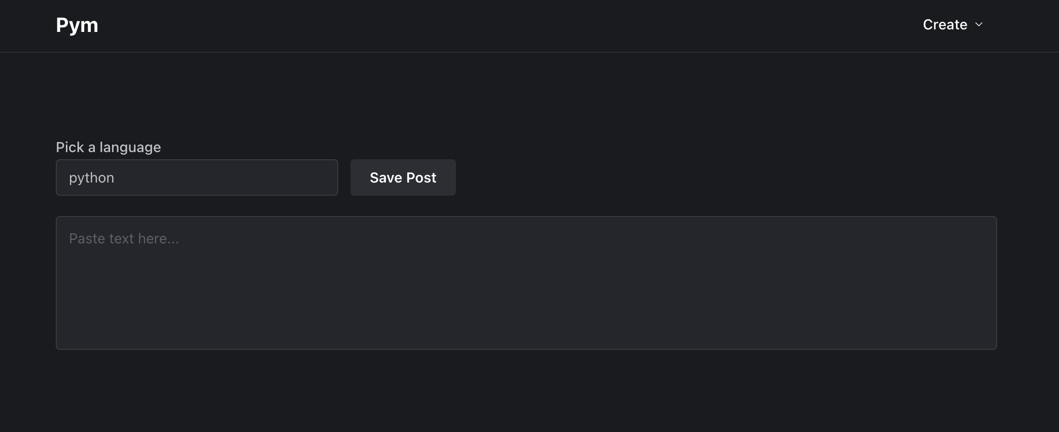 Pym - Code/Image Pastebin & URL Shortener | jchun.me